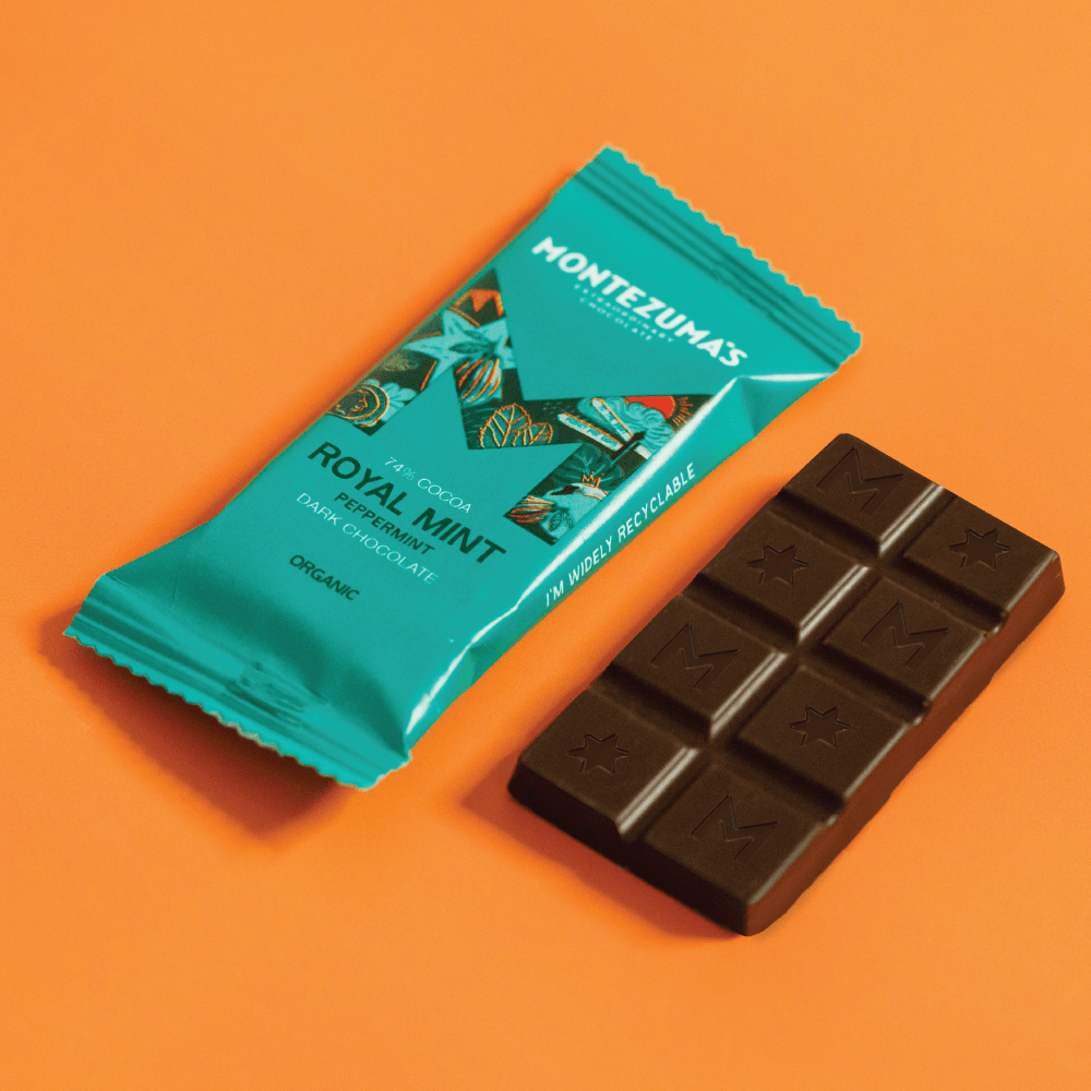 Mini Chocolate Bars: Snack Size Pick Me Up Chocolate Bars – Montezuma's ...