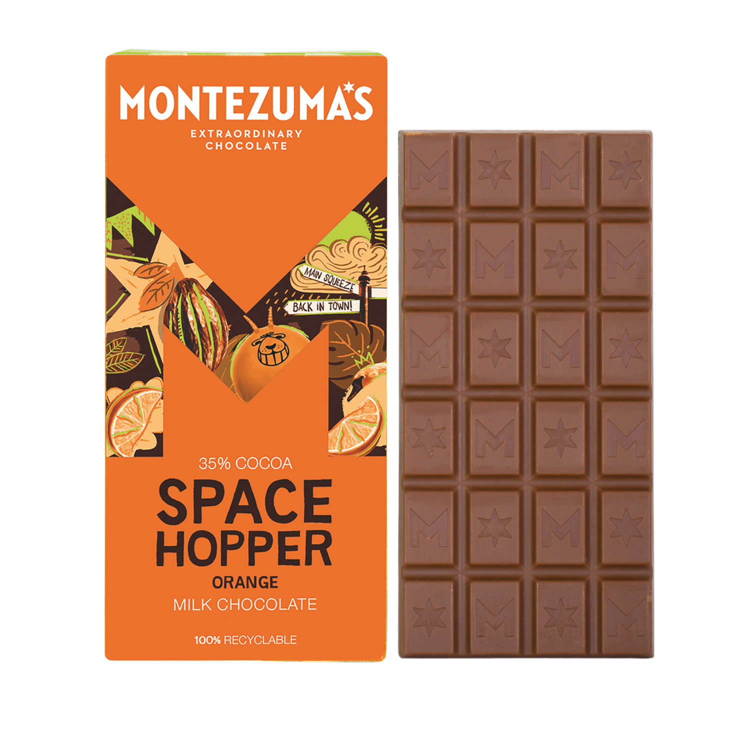 Space Hopper - The Best Orange Milk Chocolate Ever – Montezuma's Chocolate