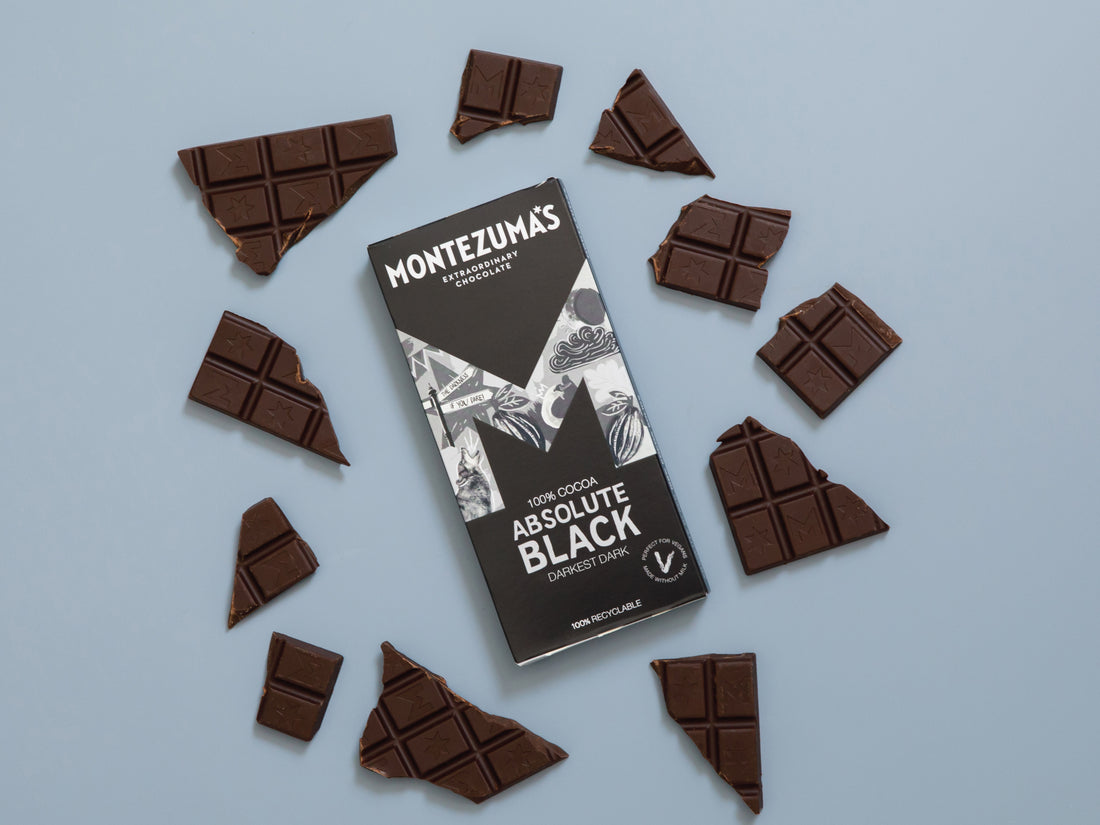 Absolute Black | 100% Dark Chocolate Bars - Montezuma's – Montezuma's ...
