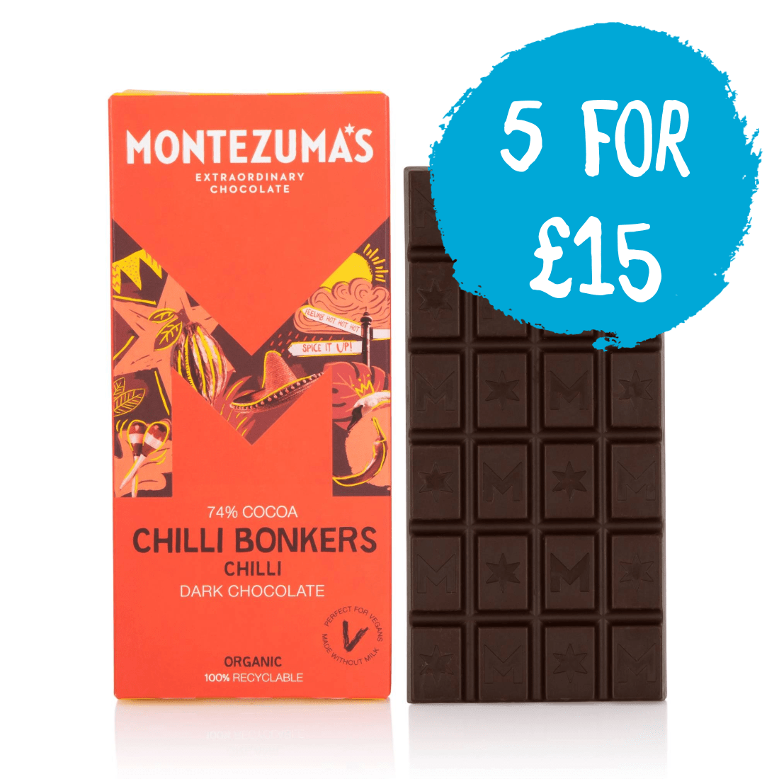 Dark Chocolate With Chili Peppers 69% Dark With Chilies Chocolate Bar