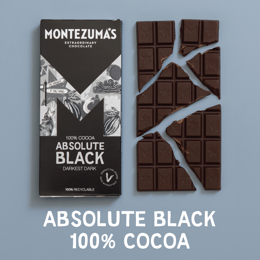 Absolute Black 100% dark chocolate cocoa bar Bundle – Montezuma's Chocolate