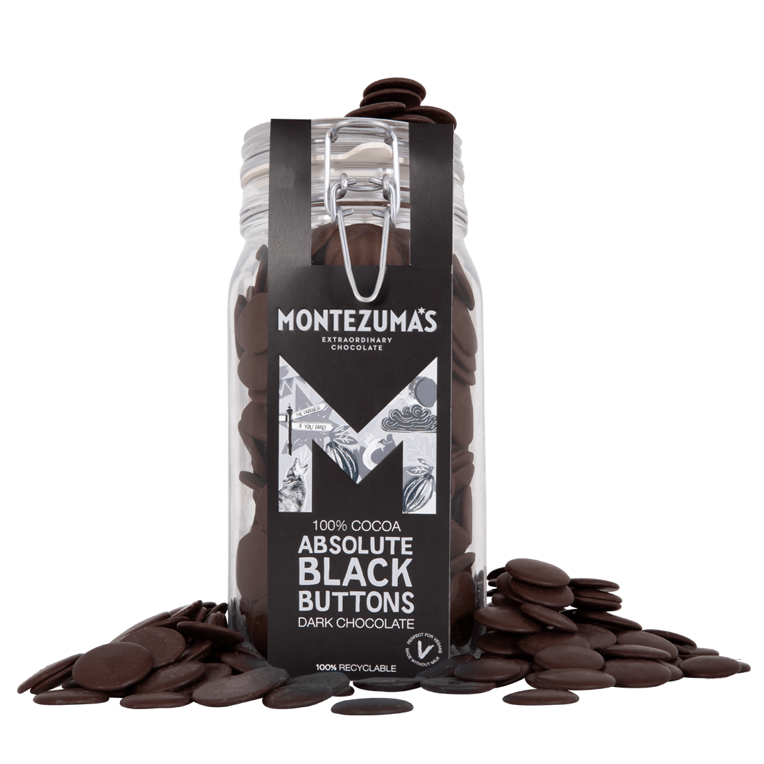 Absolute Black | 100% Cocoa Dark Chocolate Bars | Montezuma's ...