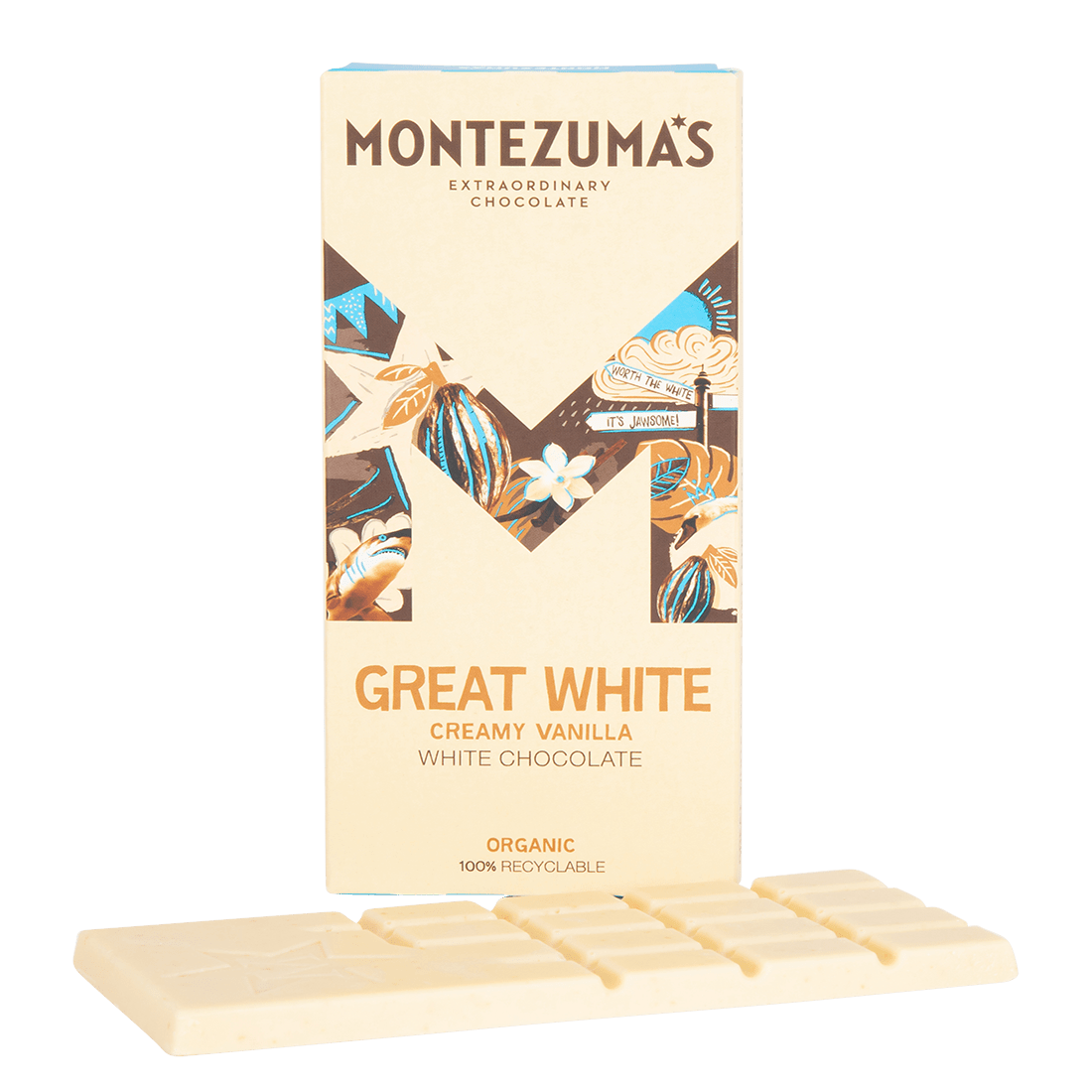 Great White - Creamy White Chocolate – Montezuma's Chocolate