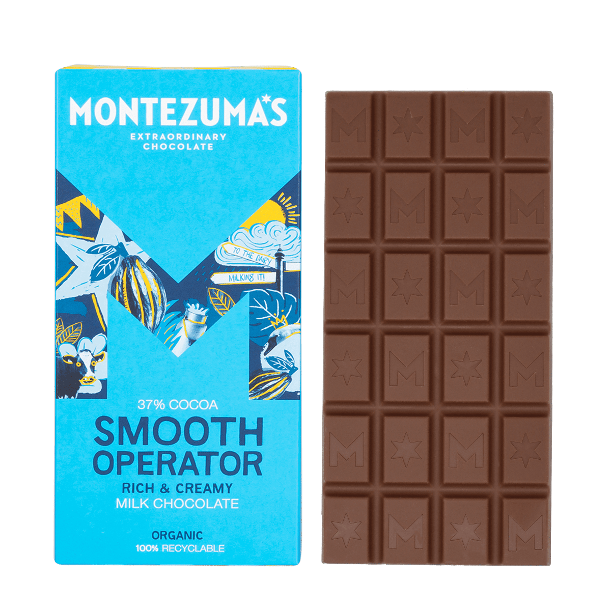 Smooth Operator - Creamy Organic Milk Chocolate Bar 37% – Montezuma's ...
